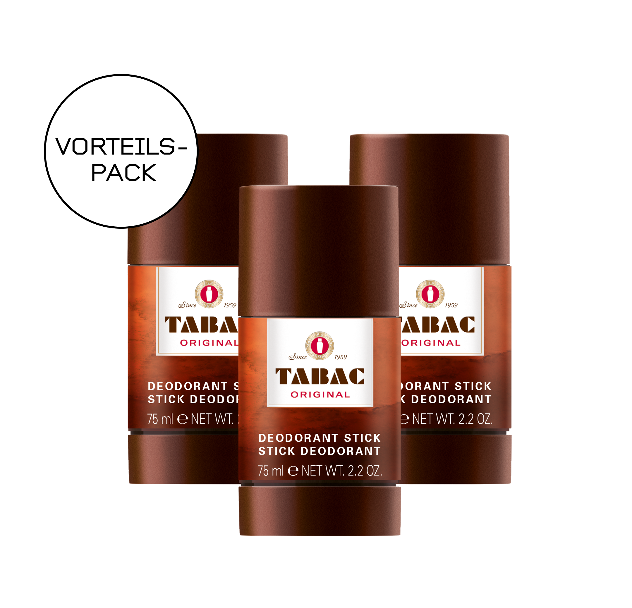 TABAC ORIGINAL Deodorant Stick Vorteilspack – Tabac