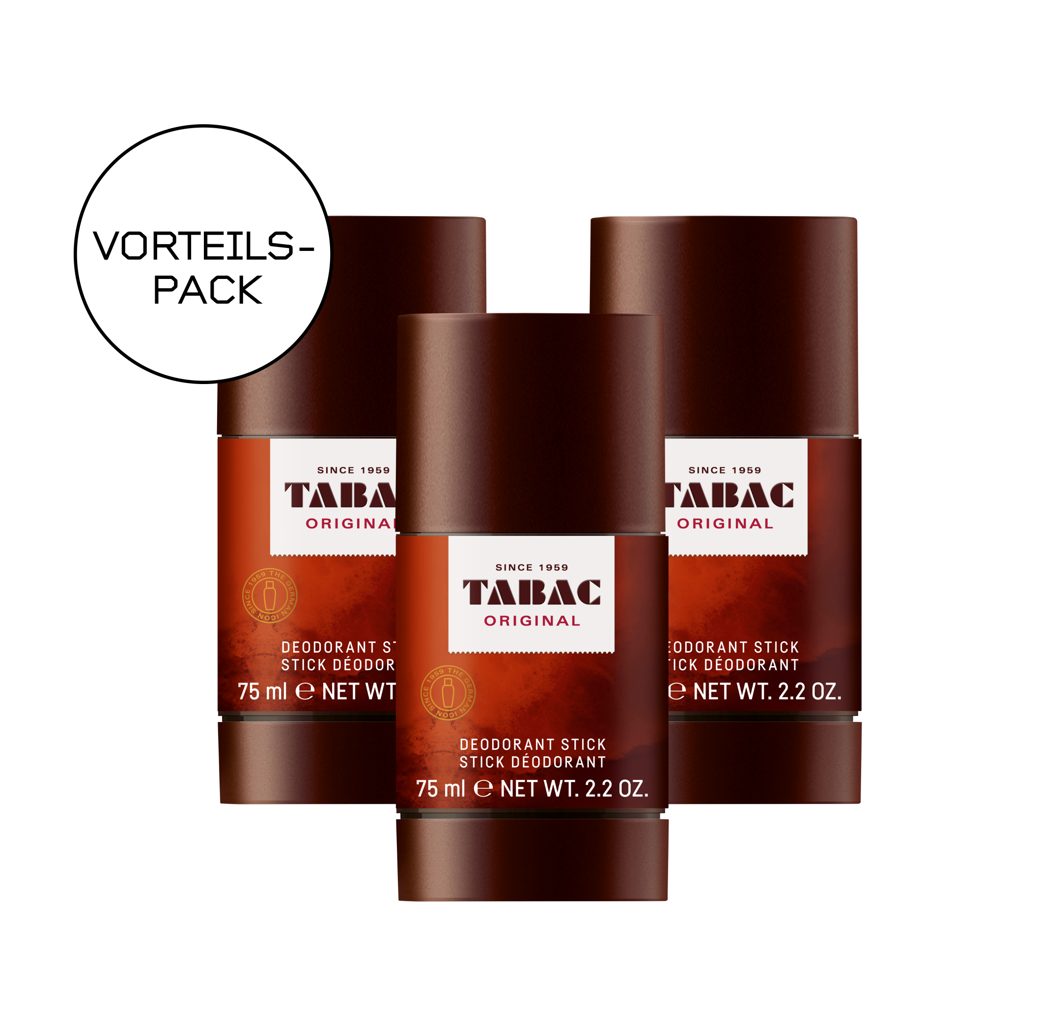 TABAC ORIGINAL Deodorant Stick Vorteilspack – Tabac